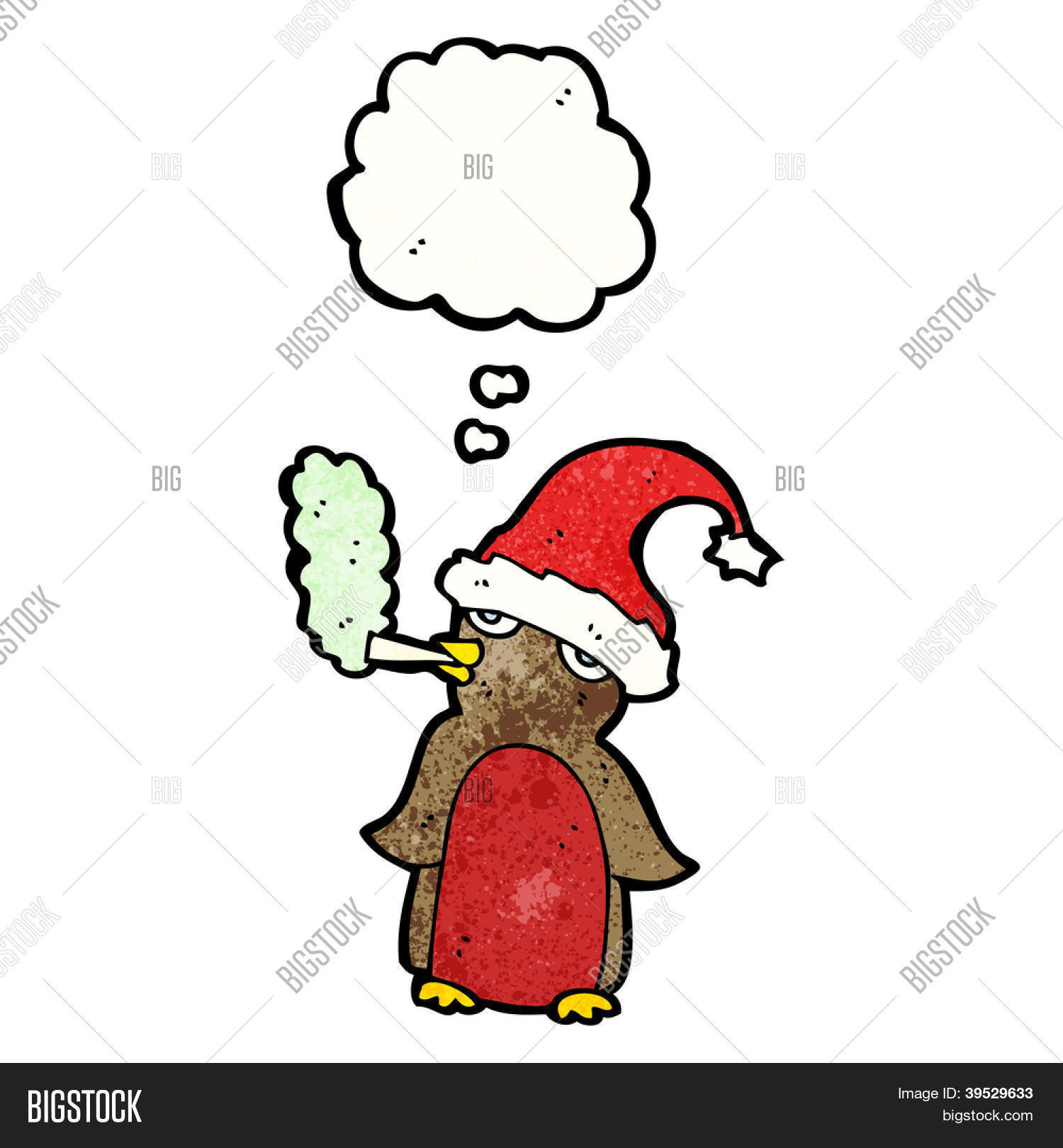 Cartoon Robin Smoking Vector & Photo (Free Trial) | Bigstock