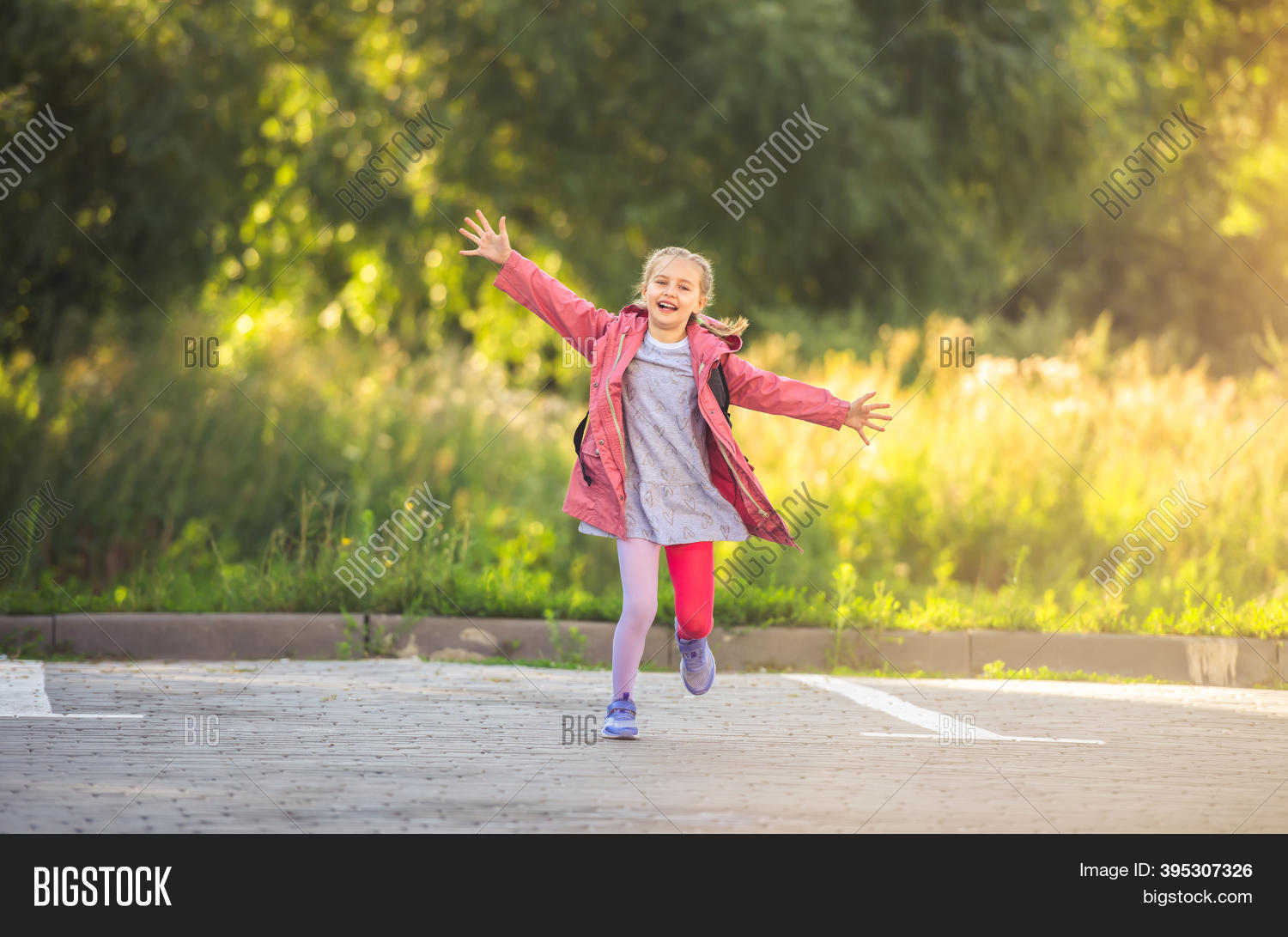 Happy Little Girl Image & Photo (Free Trial) | Bigstock