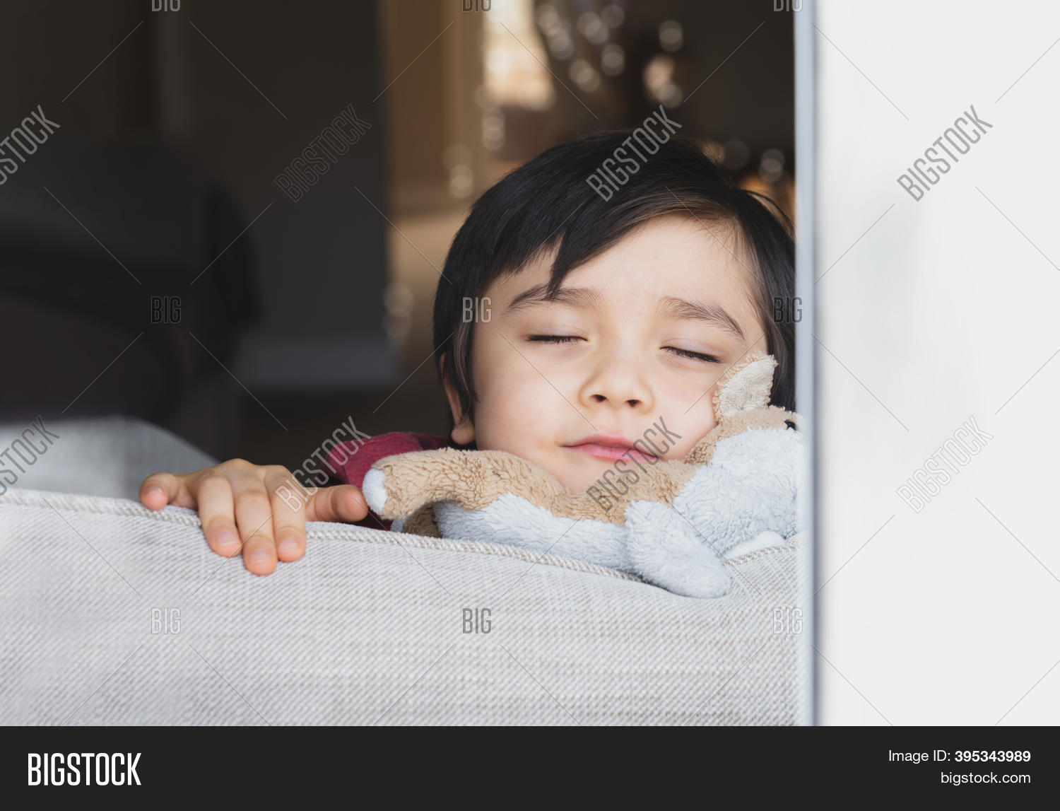 Happy Kid Closing Eyes Image & Photo (Free Trial) | Bigstock