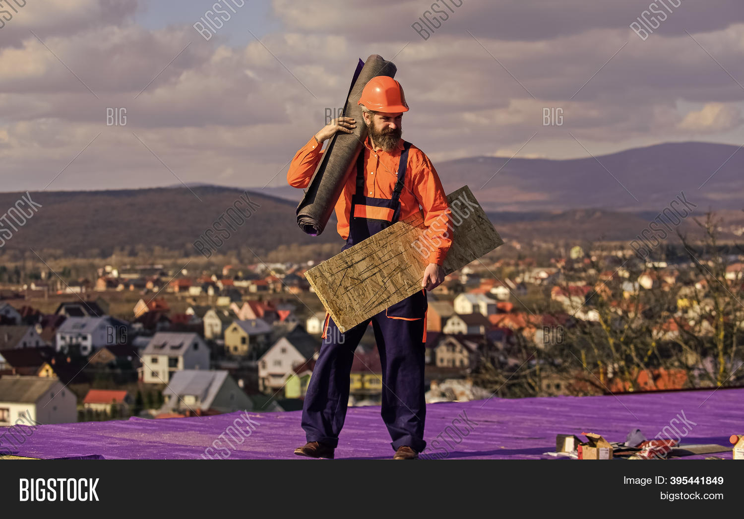 Roof Installation. Man Image & Photo (Free Trial) | Bigstock