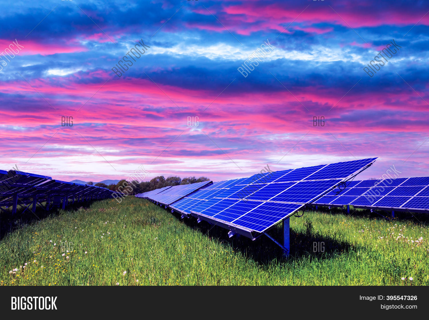 Solar Panel On Purple Image & Photo (Free Trial) | Bigstock