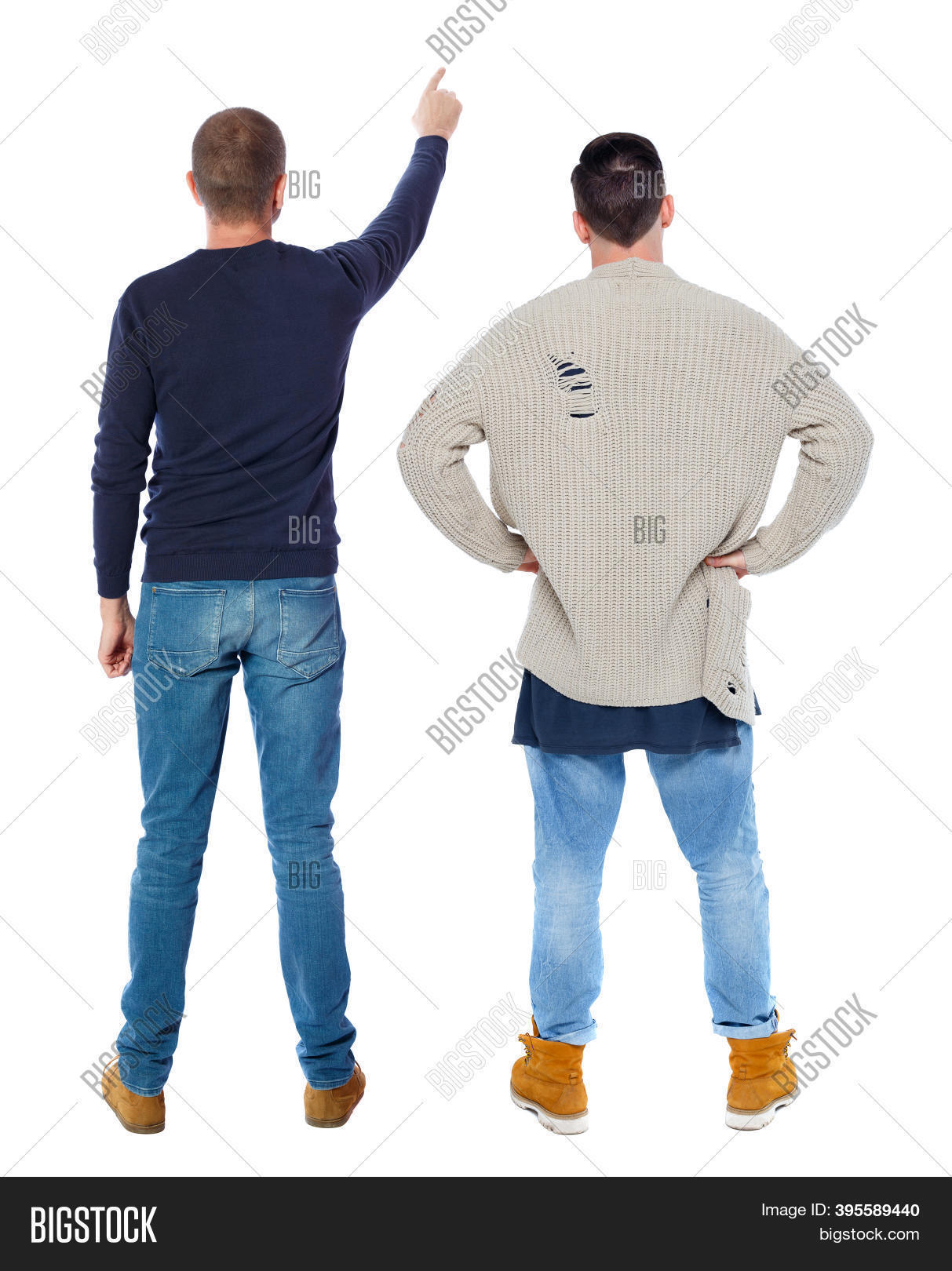 Back View Two Man Image & Photo (Free Trial) | Bigstock