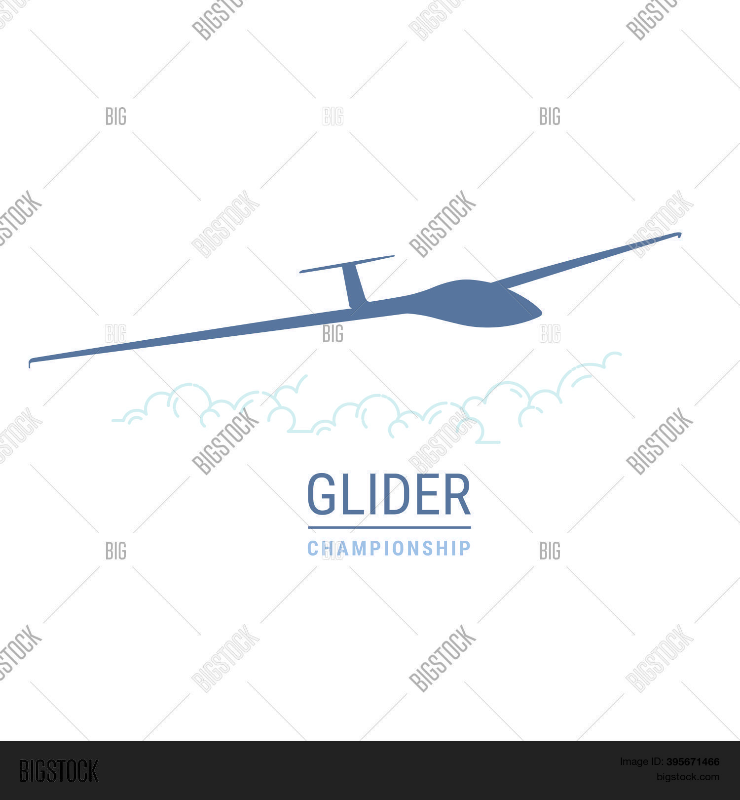Gliding Flight Emblem Vector & Photo (Free Trial) | Bigstock