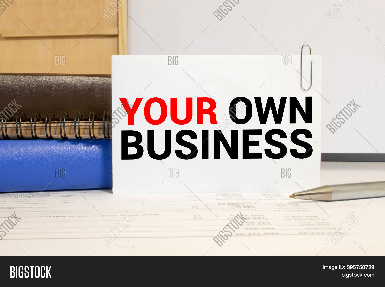 Your Own Business Note Image & Photo (Free Trial) | Bigstock