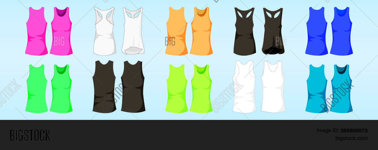 Set Tank Top. Cartoon Vector & Photo (Free Trial) | Bigstock