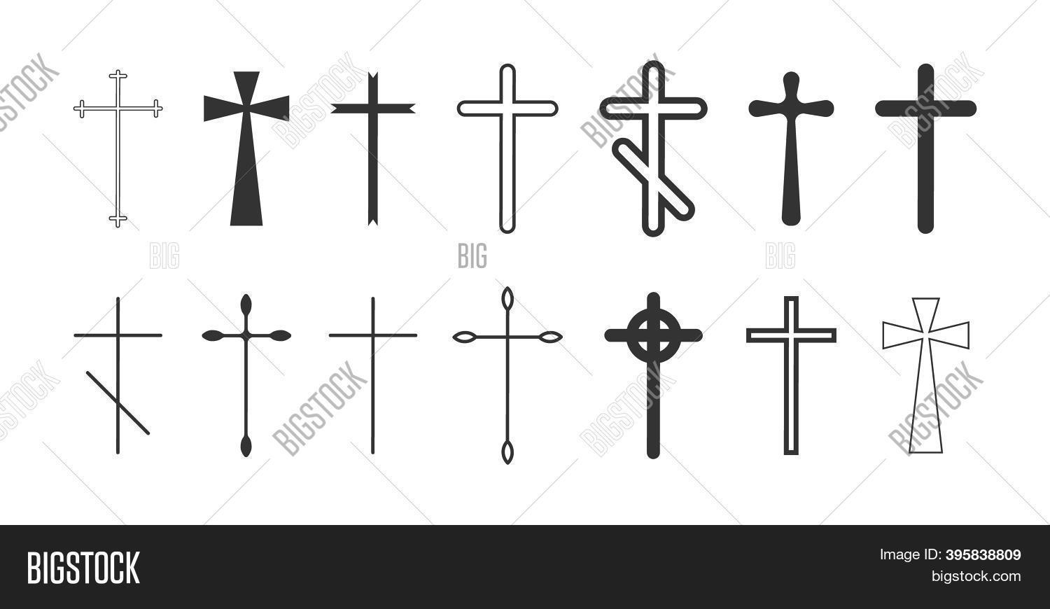 Set Christian Crosses Image & Photo (Free Trial) | Bigstock