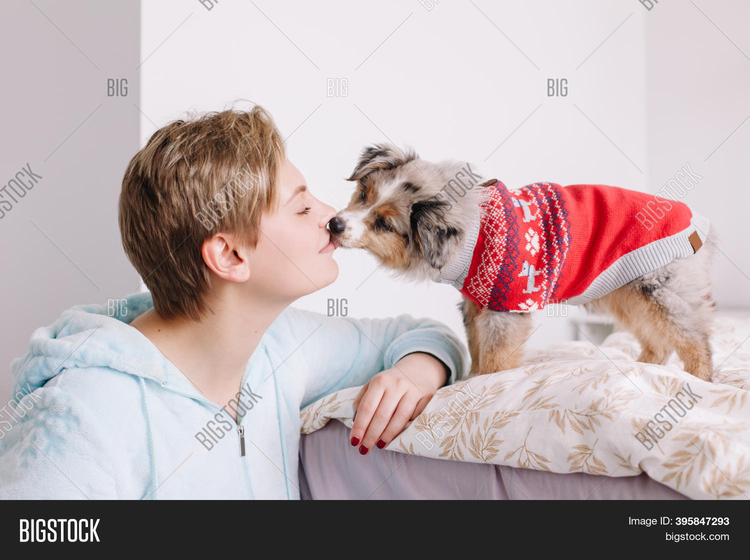 Cute Puppies Kissing