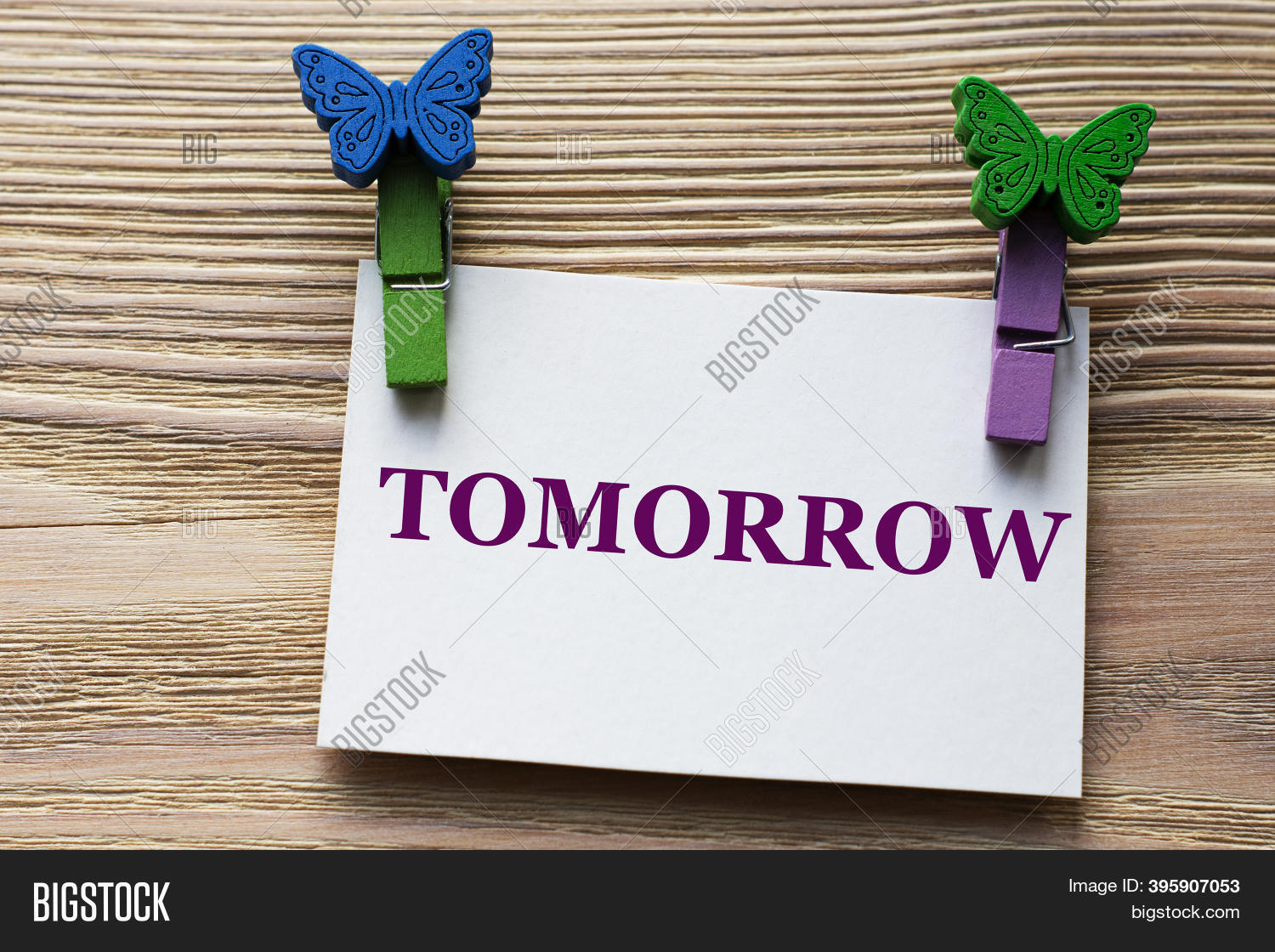 Tomorrow - Word On Image & Photo (Free Trial) | Bigstock