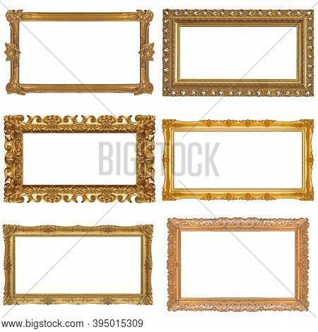 Set Golden Frames Image & Photo (Free Trial) | Bigstock