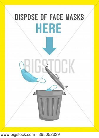 Dispose Face Masks Vector & Photo (Free Trial) | Bigstock