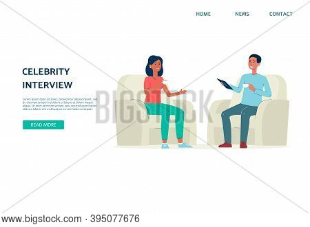 Celebrity Interview Vector & Photo (Free Trial) | Bigstock