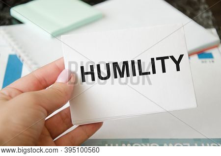 Word Humility Written Image & Photo (Free Trial) | Bigstock