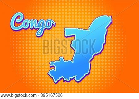 Retro Map Congo Vector & Photo (Free Trial) | Bigstock
