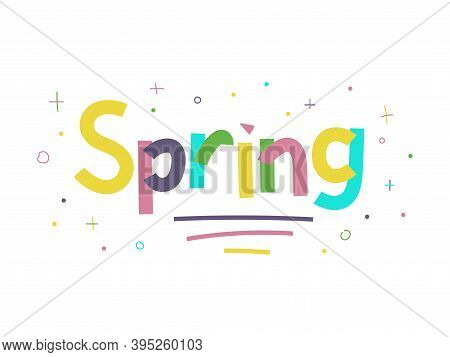 Lettering Spring. Vector & Photo (Free Trial) | Bigstock