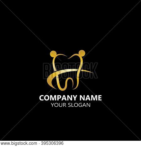 Gold Tooth Logo Vector & Photo (Free Trial) | Bigstock