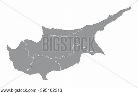 Cyprus Isolated Map Vector & Photo (Free Trial) | Bigstock