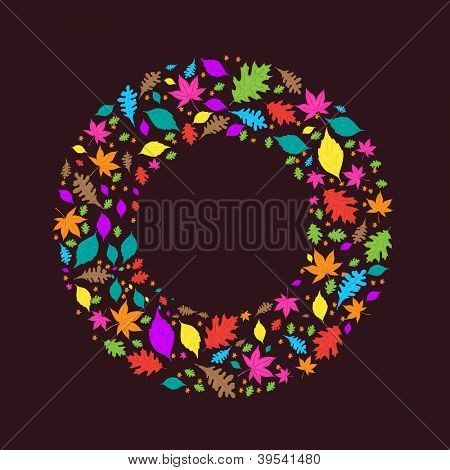 Circle Tree Leaves - Vector & Photo (Free Trial) | Bigstock