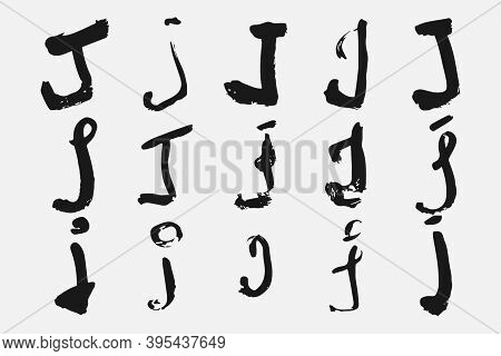 Letter J Written By Vector & Photo (Free Trial) | Bigstock