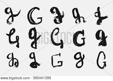 Letter G Written By Vector & Photo (Free Trial) | Bigstock