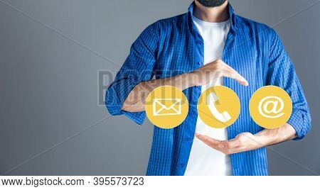 Man Hand Mail Contact Image & Photo (Free Trial) | Bigstock