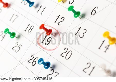 Push Pins On Calendar Image & Photo (Free Trial) | Bigstock
