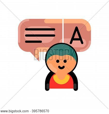 Colorful Answer Icon Vector & Photo (Free Trial) | Bigstock
