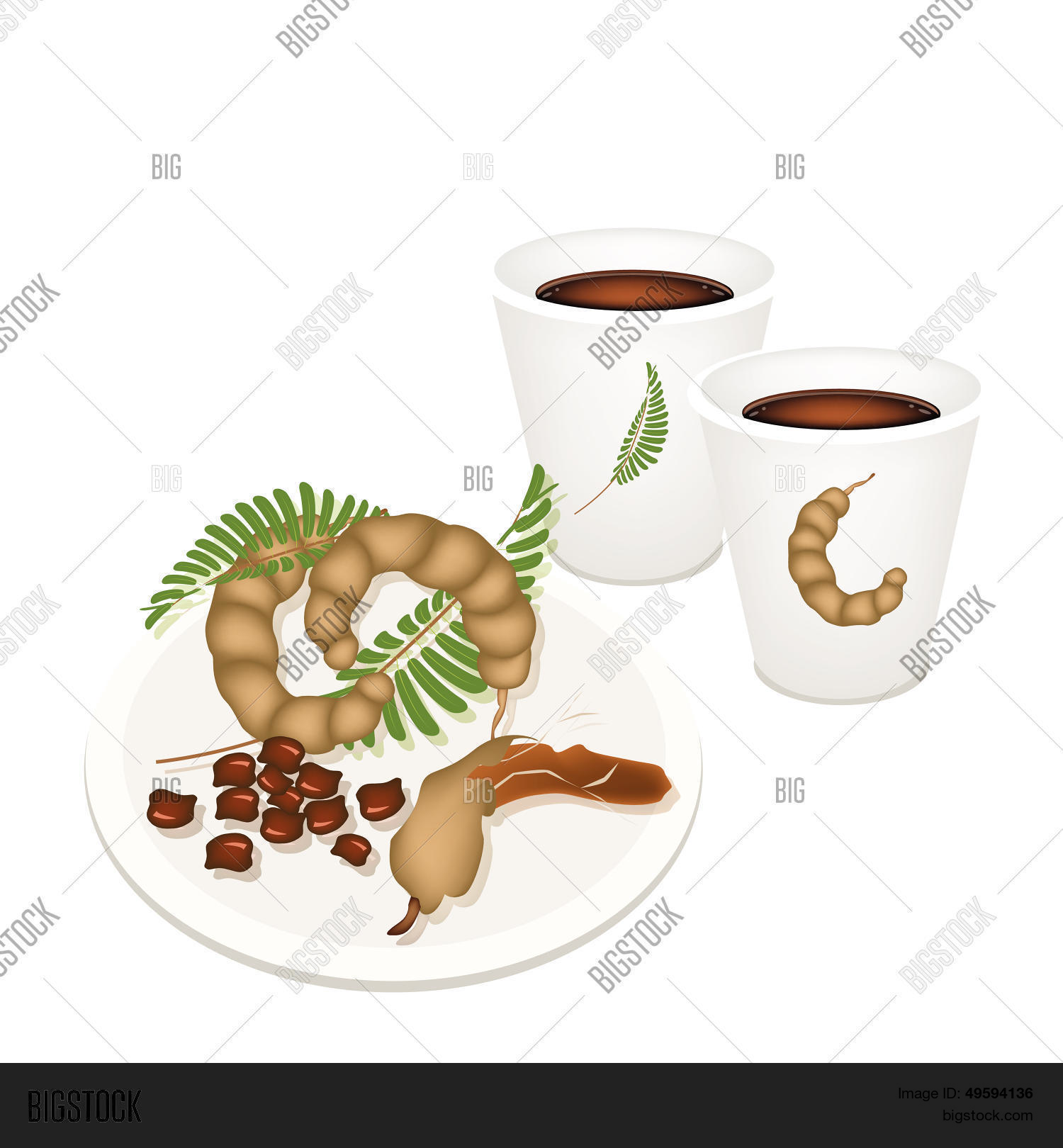 Hot Coffee Tamarind Vector & Photo (Free Trial) | Bigstock