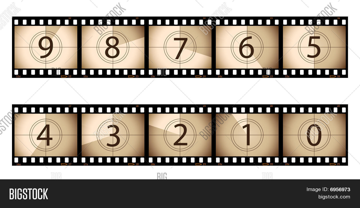 Film Strip Countdown Vector & Photo (Free Trial) | Bigstock