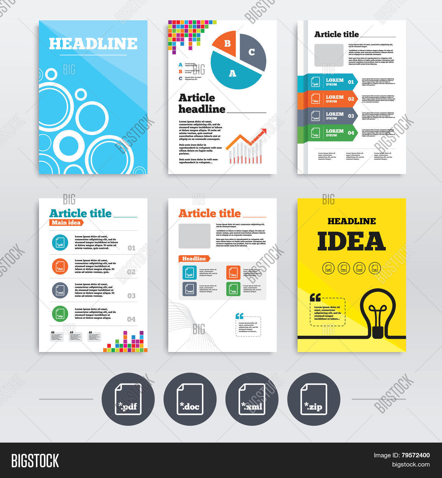 Document Signs. File Vector & Photo (Free Trial) | Bigstock