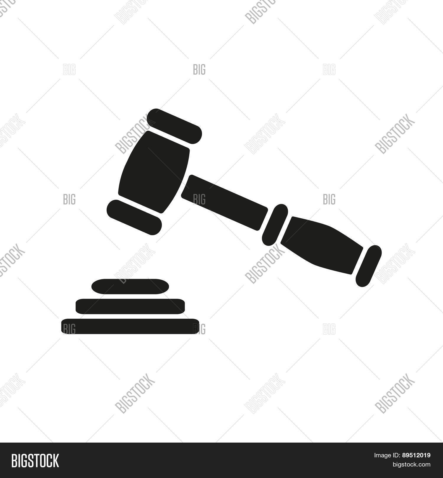 Judge Auction Hammer Vector & Photo (Free Trial) | Bigstock