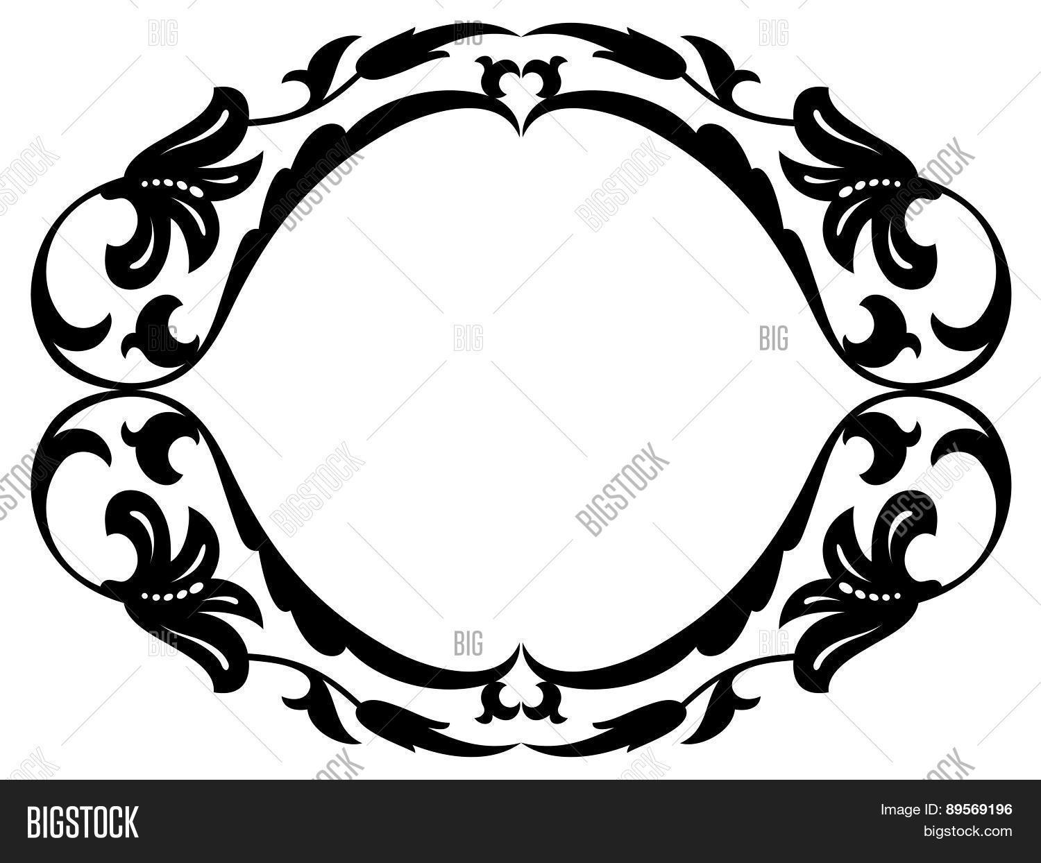 Oval Baroque Vector & Photo (Free Trial) | Bigstock