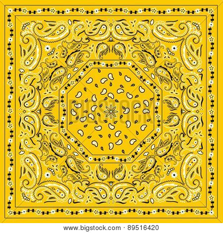 Yellow Bandana Print Vector & Photo (Free Trial) | Bigstock