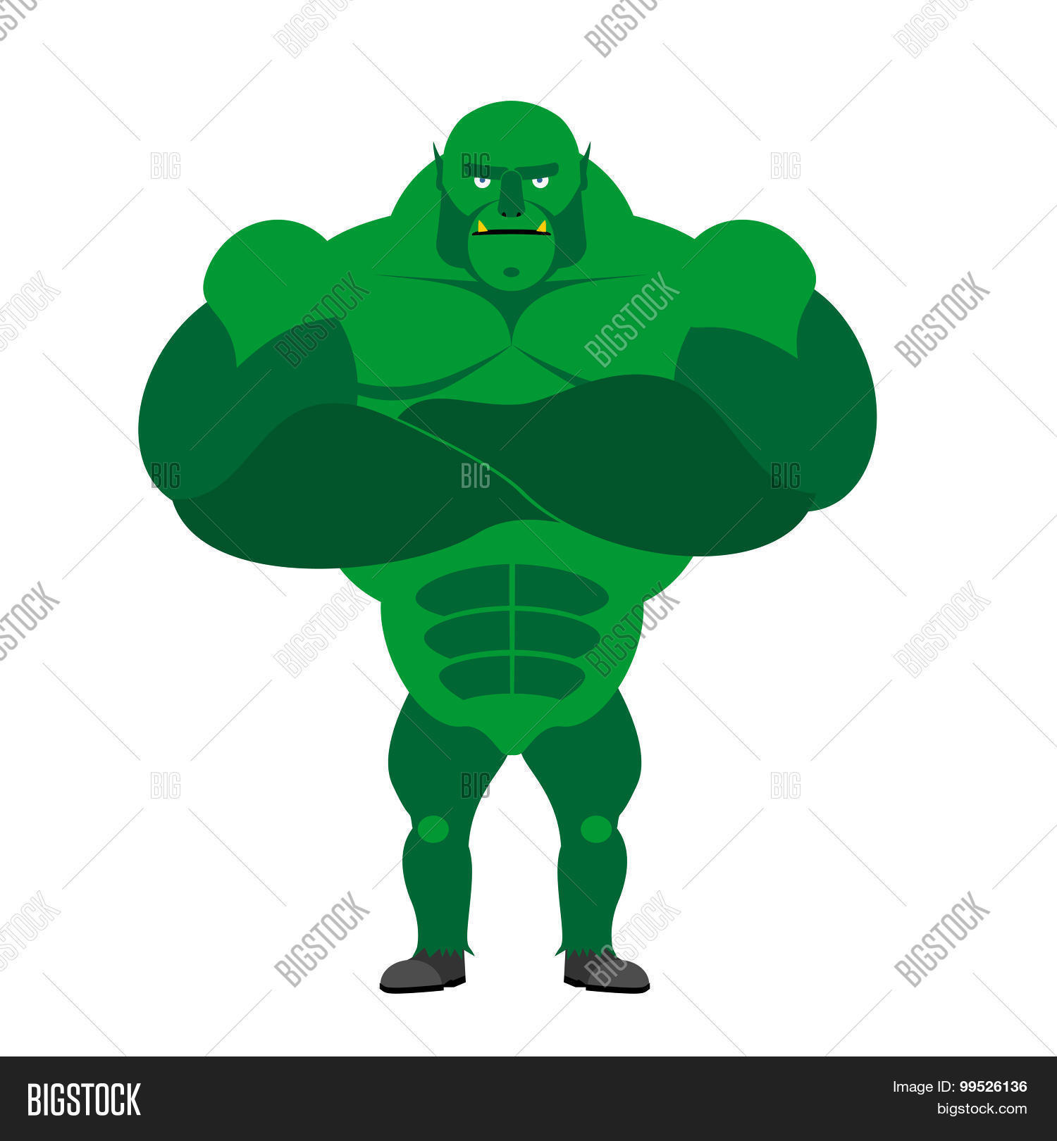Green Monster Vector & Photo (Free Trial) | Bigstock