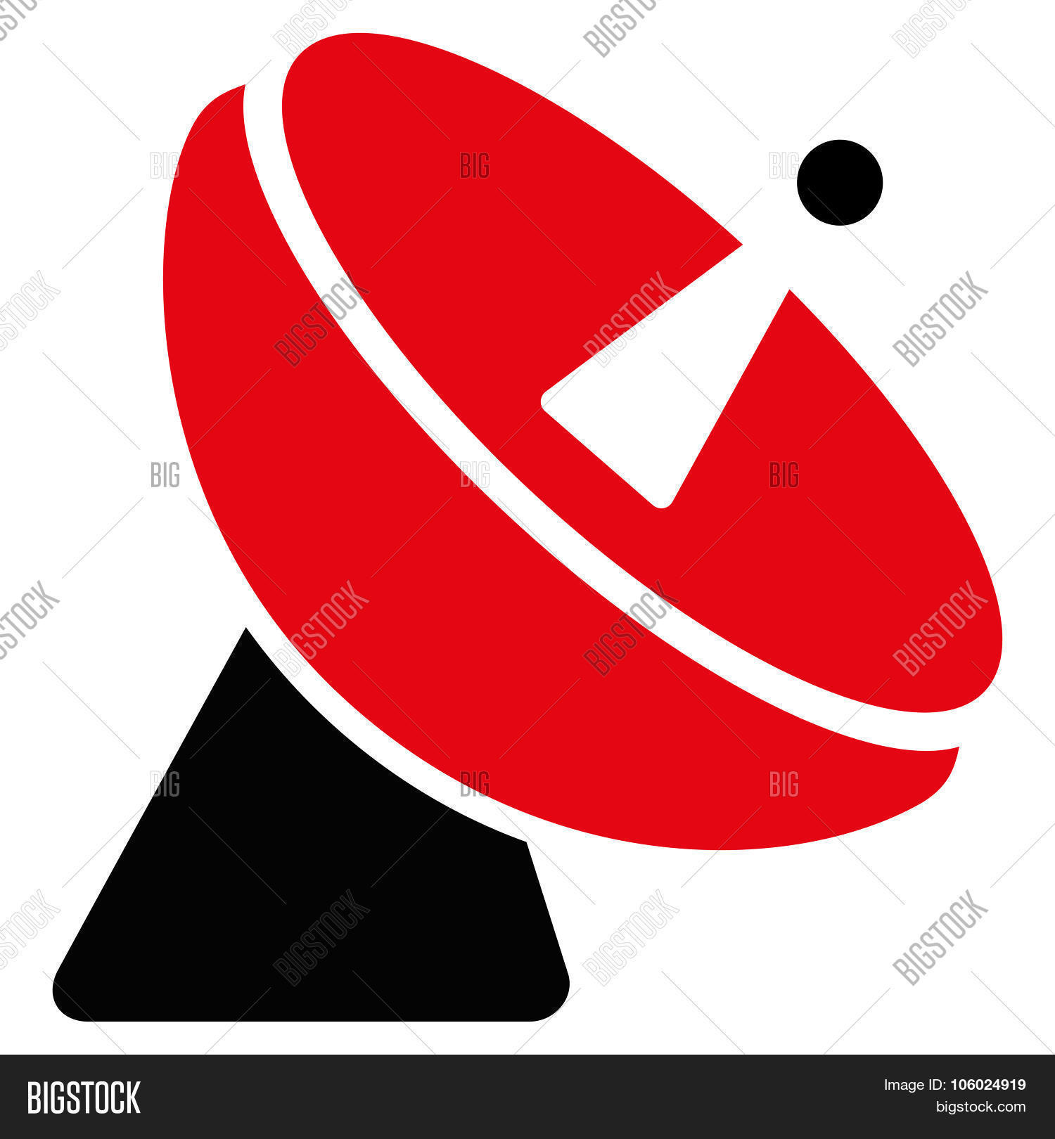 Radio Telescope Flat Vector & Photo (Free Trial) | Bigstock