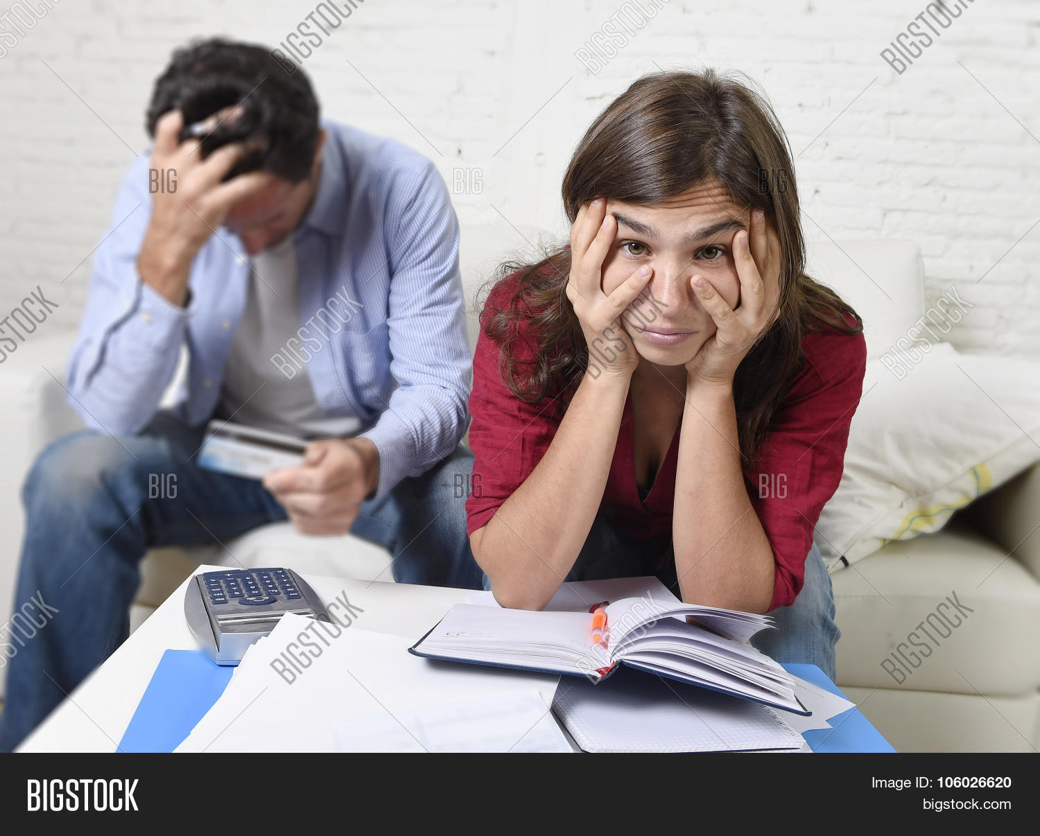 Young Couple Worried Image & Photo (Free Trial) | Bigstock