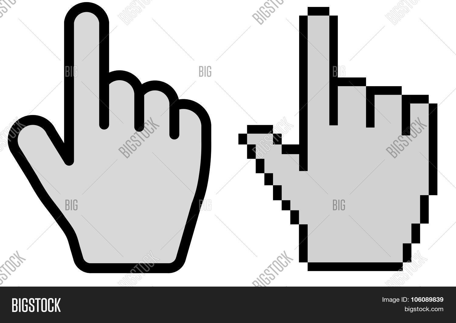 Hand Cursor Vector Vector & Photo (Free Trial) | Bigstock