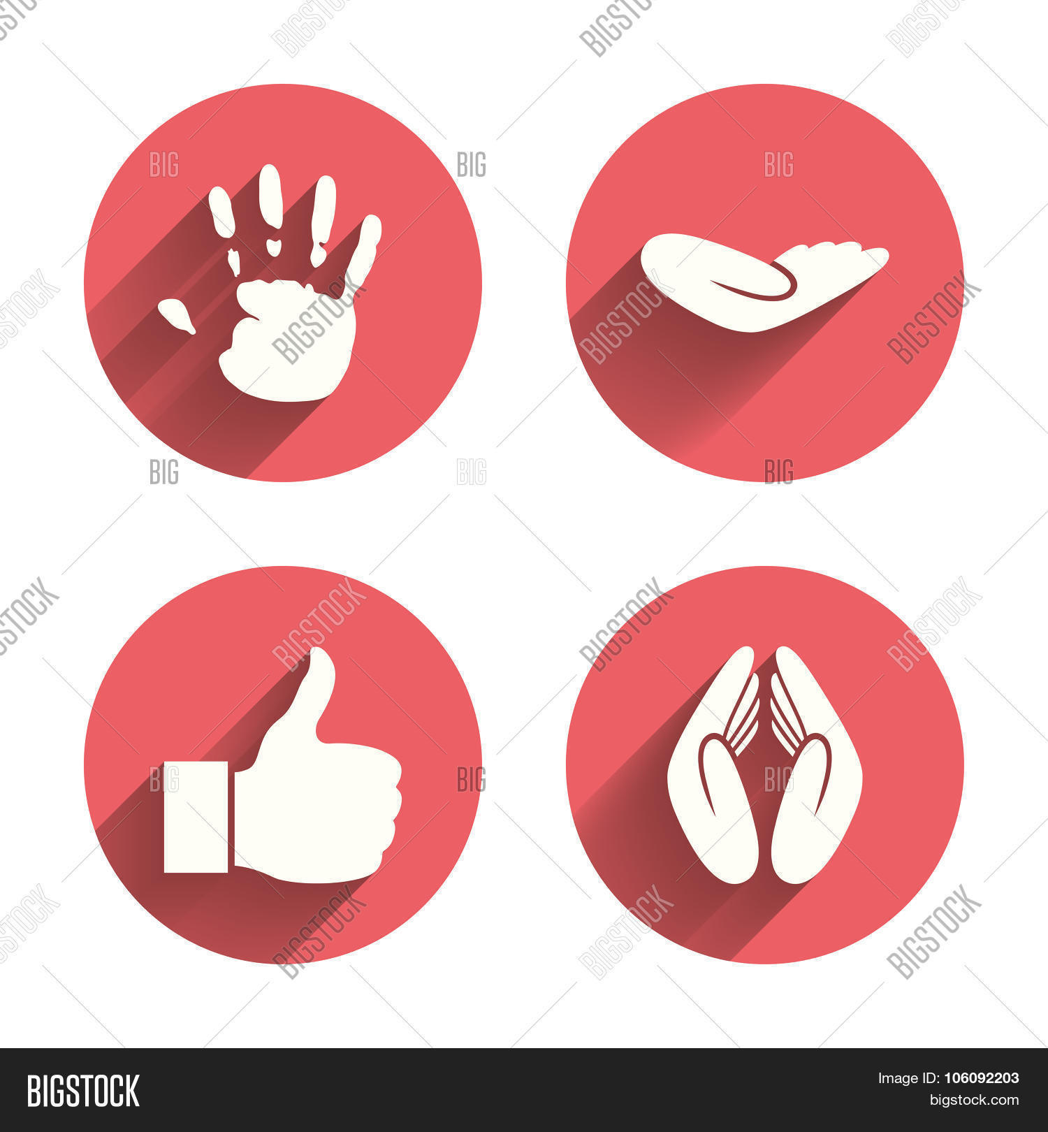 Hand Icons. Like Vector & Photo (Free Trial) | Bigstock