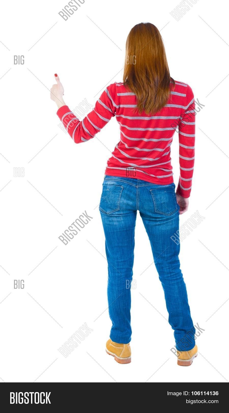 Back View Woman Thumbs Image & Photo (Free Trial) | Bigstock