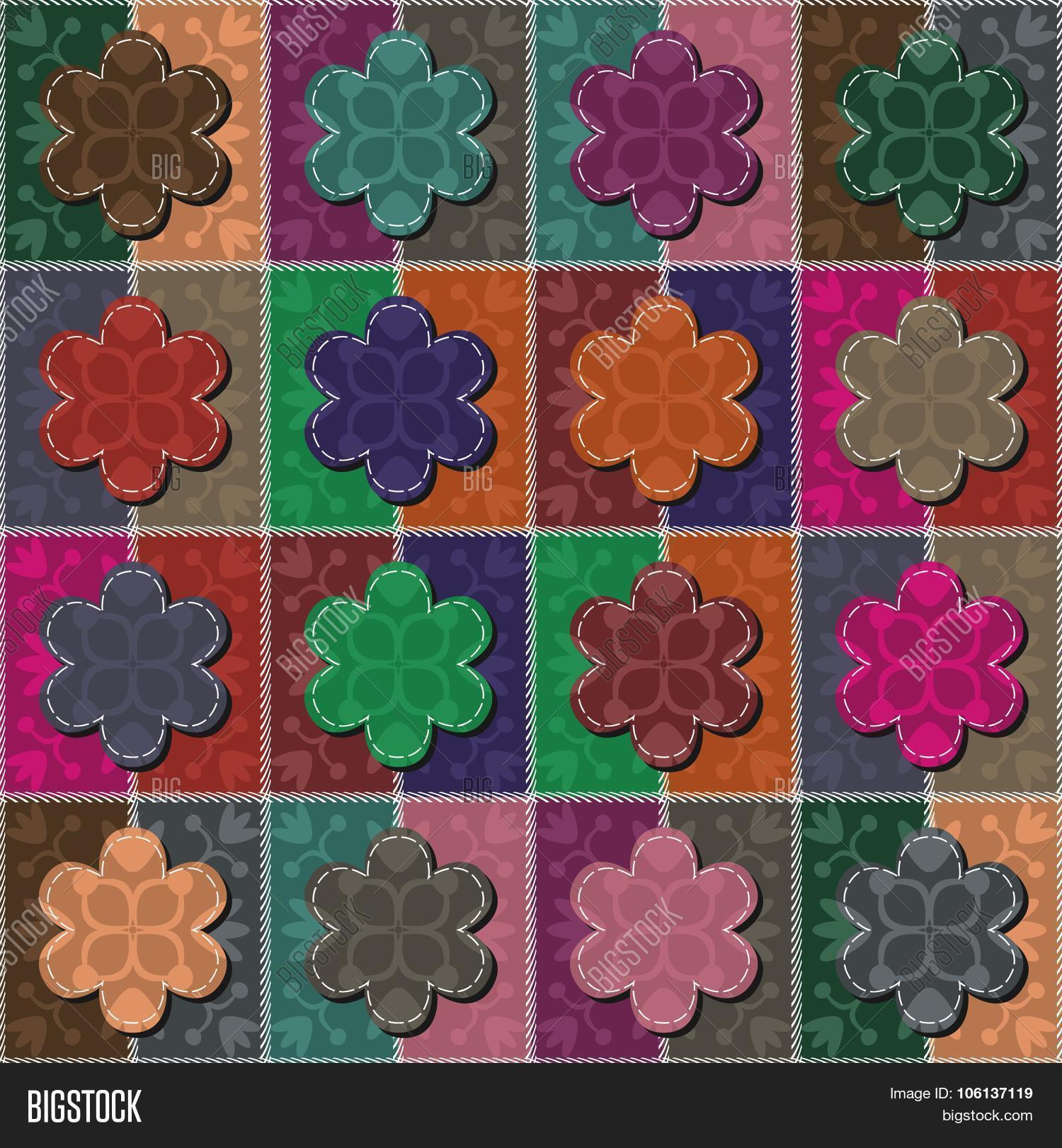 Patchwork Background Vector & Photo (Free Trial) | Bigstock