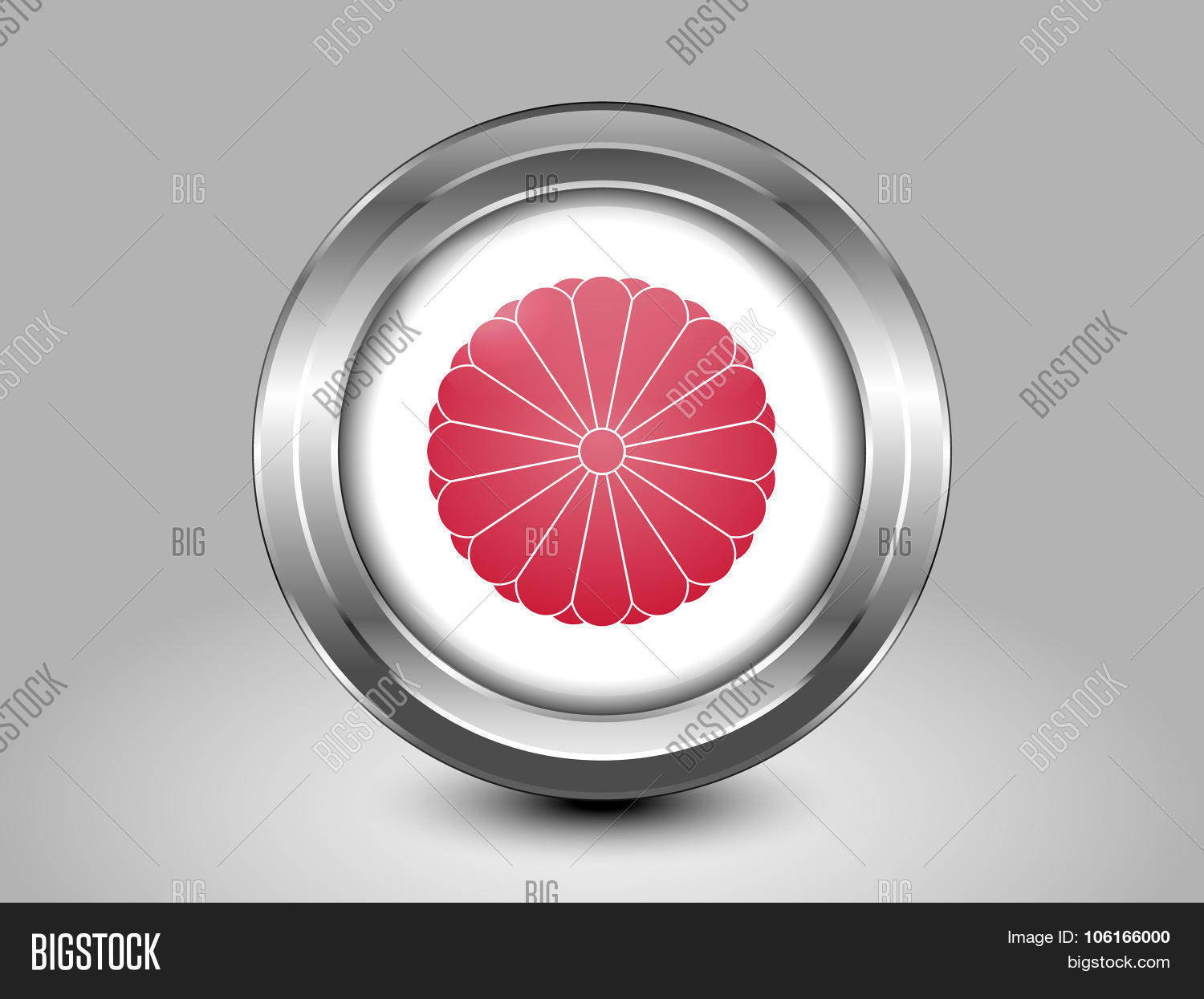 Flag Japan. Metal Vector & Photo (Free Trial) | Bigstock