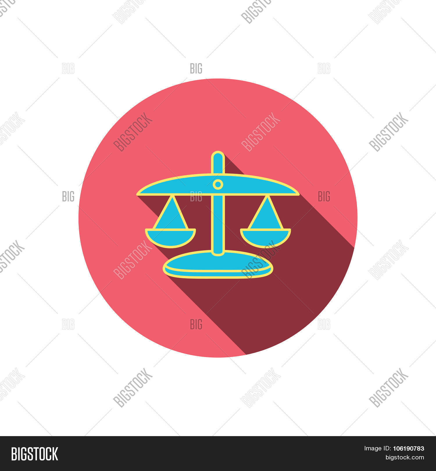 Scales Justice Icon. Vector & Photo (Free Trial) | Bigstock