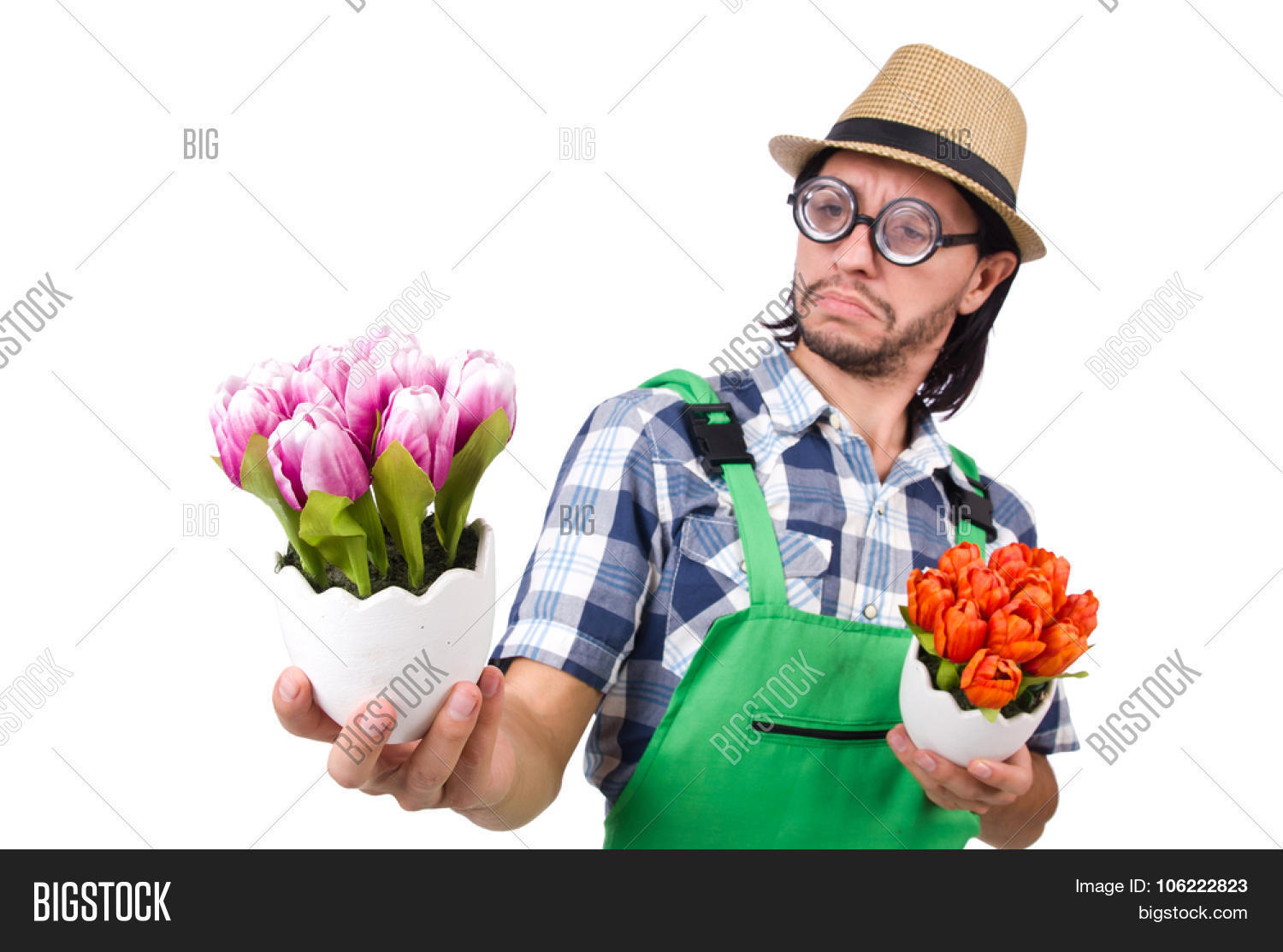Man Gardener Flowers Image & Photo (Free Trial) | Bigstock
