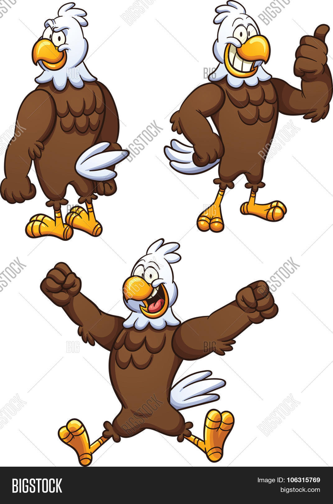 Cartoon Eagle Vector & Photo (Free Trial) | Bigstock