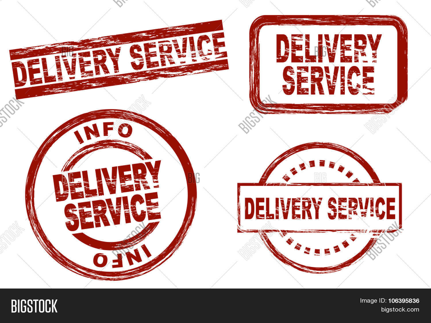 Set Stylized Stamps Vector & Photo (Free Trial) | Bigstock