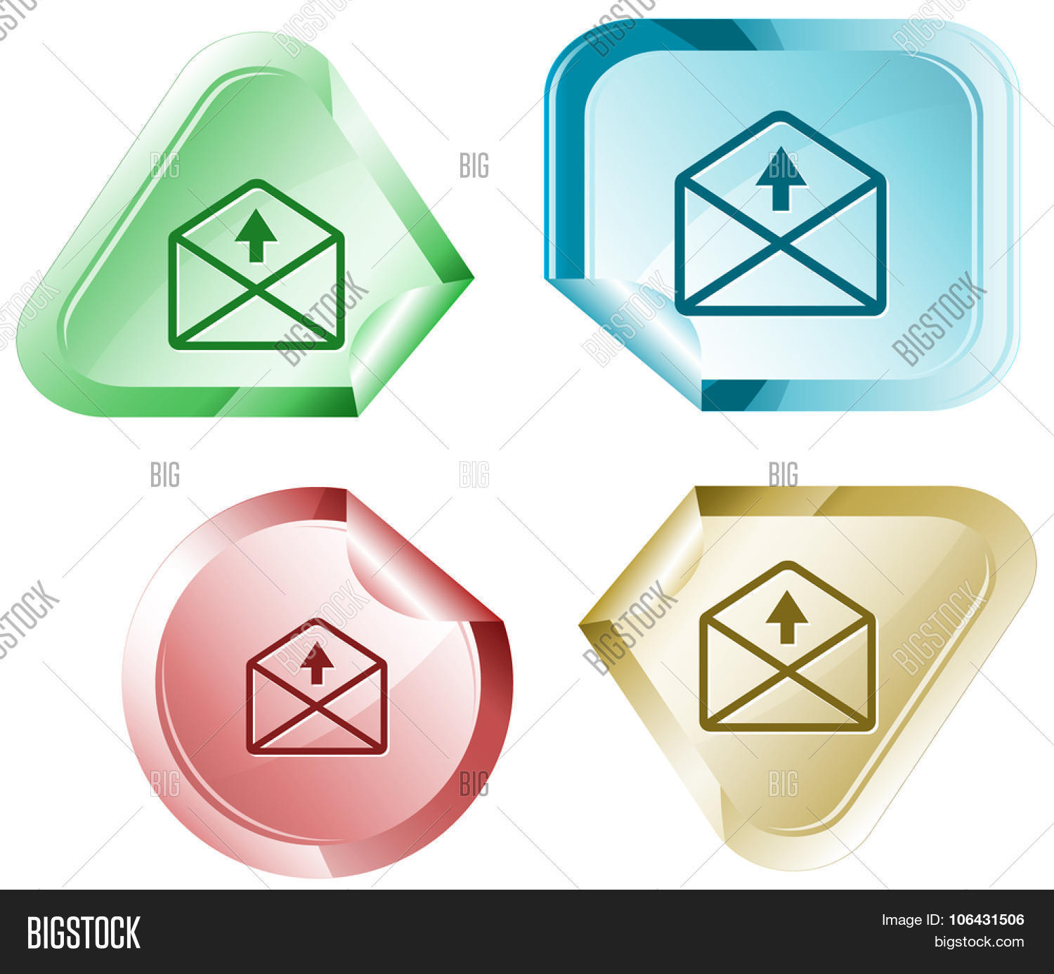 Mail Arrow. Raster Image & Photo (Free Trial) | Bigstock
