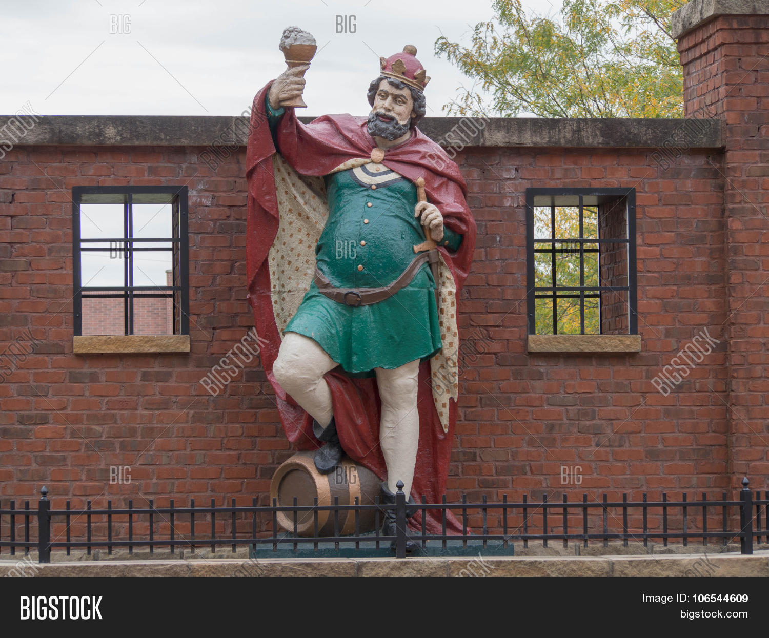 King Gambrinus Statue Image & Photo (Free Trial) | Bigstock