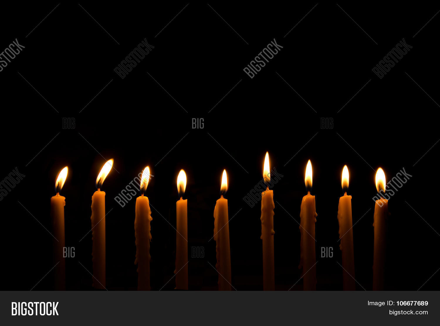 Nine Light Candles Image & Photo (Free Trial) | Bigstock