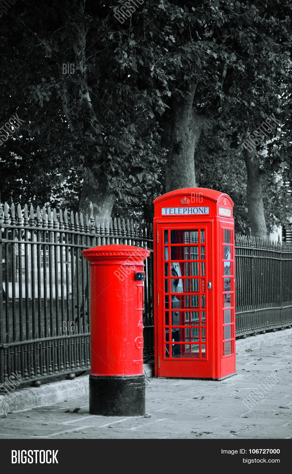 Red Telephone Post Box Image & Photo (Free Trial) | Bigstock