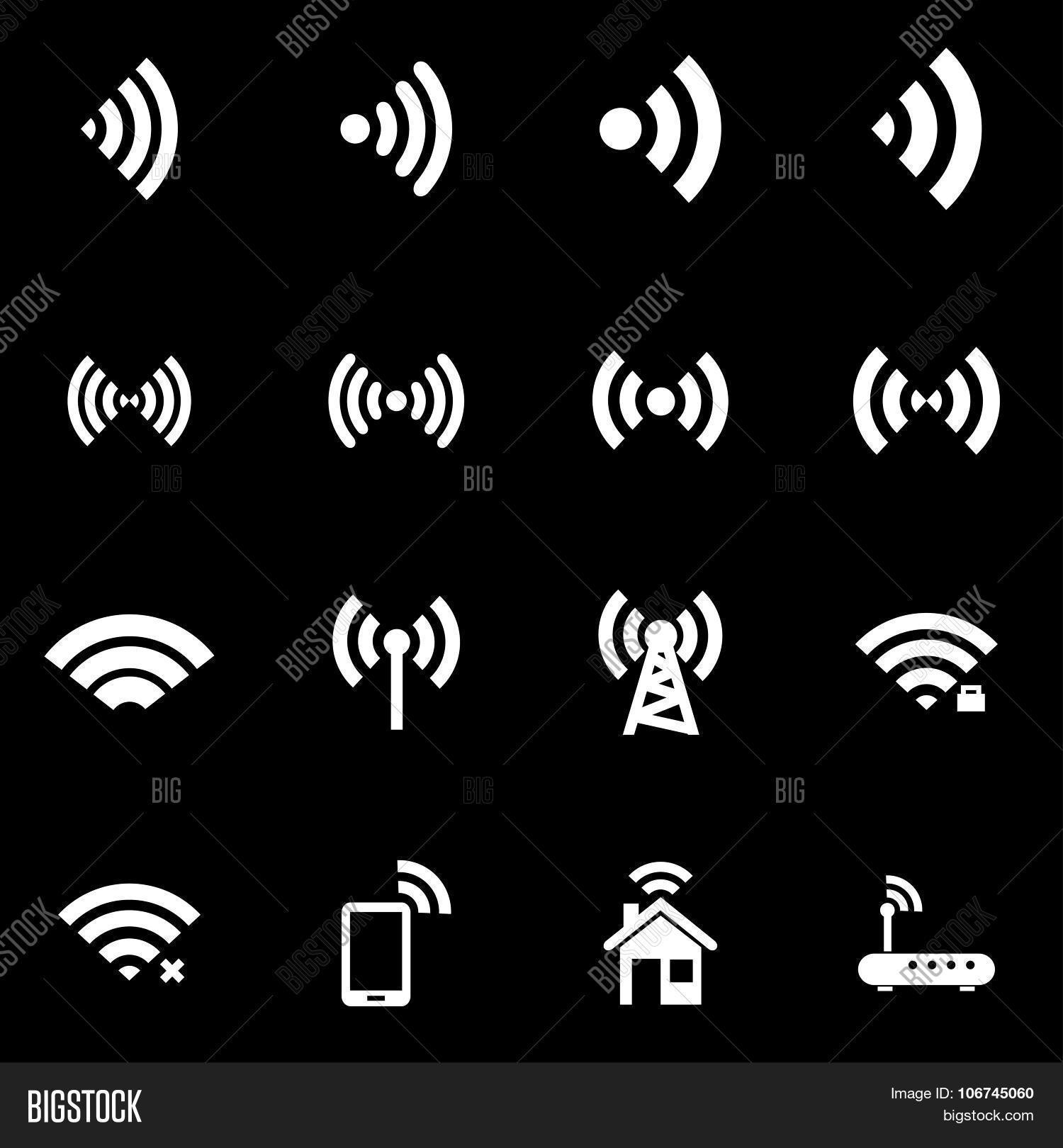 Vector White Wireless Vector & Photo (Free Trial) | Bigstock