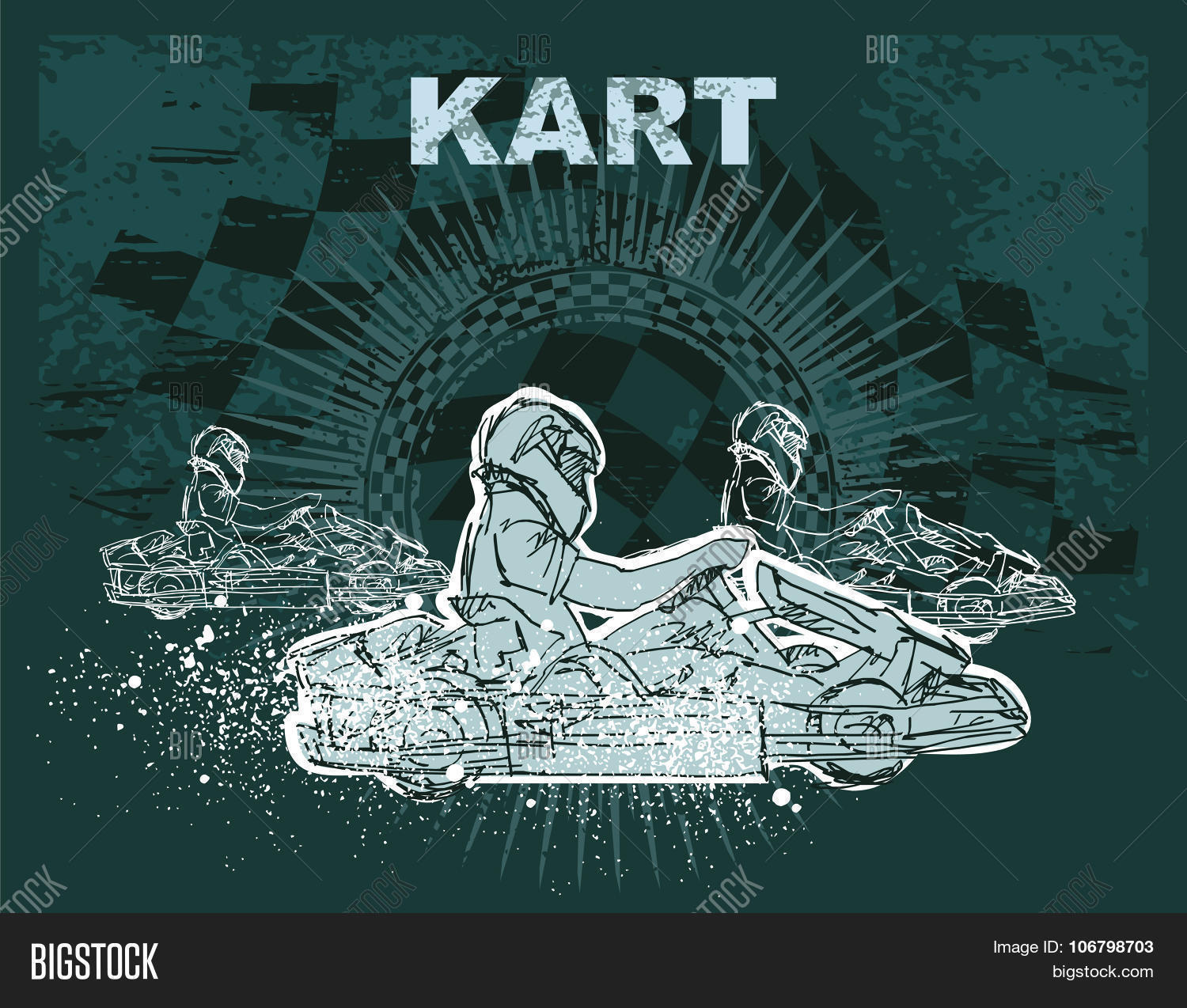 Karting Background Vector & Photo (Free Trial) | Bigstock